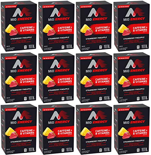 Set of 120 Strawberry Pineapple MIO Energy On-The-Go Powdered Drink Mix ...