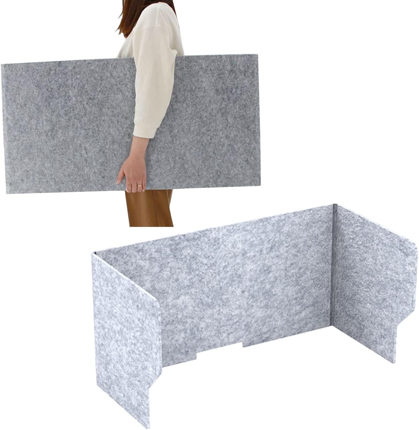 Amazon.com: Folding Portable Desk Dividers Sneeze Guard Workspace ...