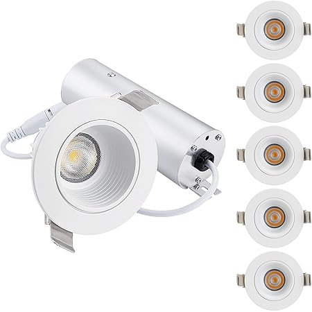 YGS-Tech 2 Inch LED Recessed Lighting Dimmable Downlight, 3W(35W ...