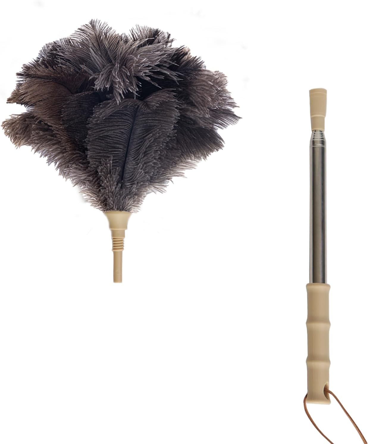 Amazon.com: Aldwin Ostrich Feather Duster with Extension Pole Up to 43 ...
