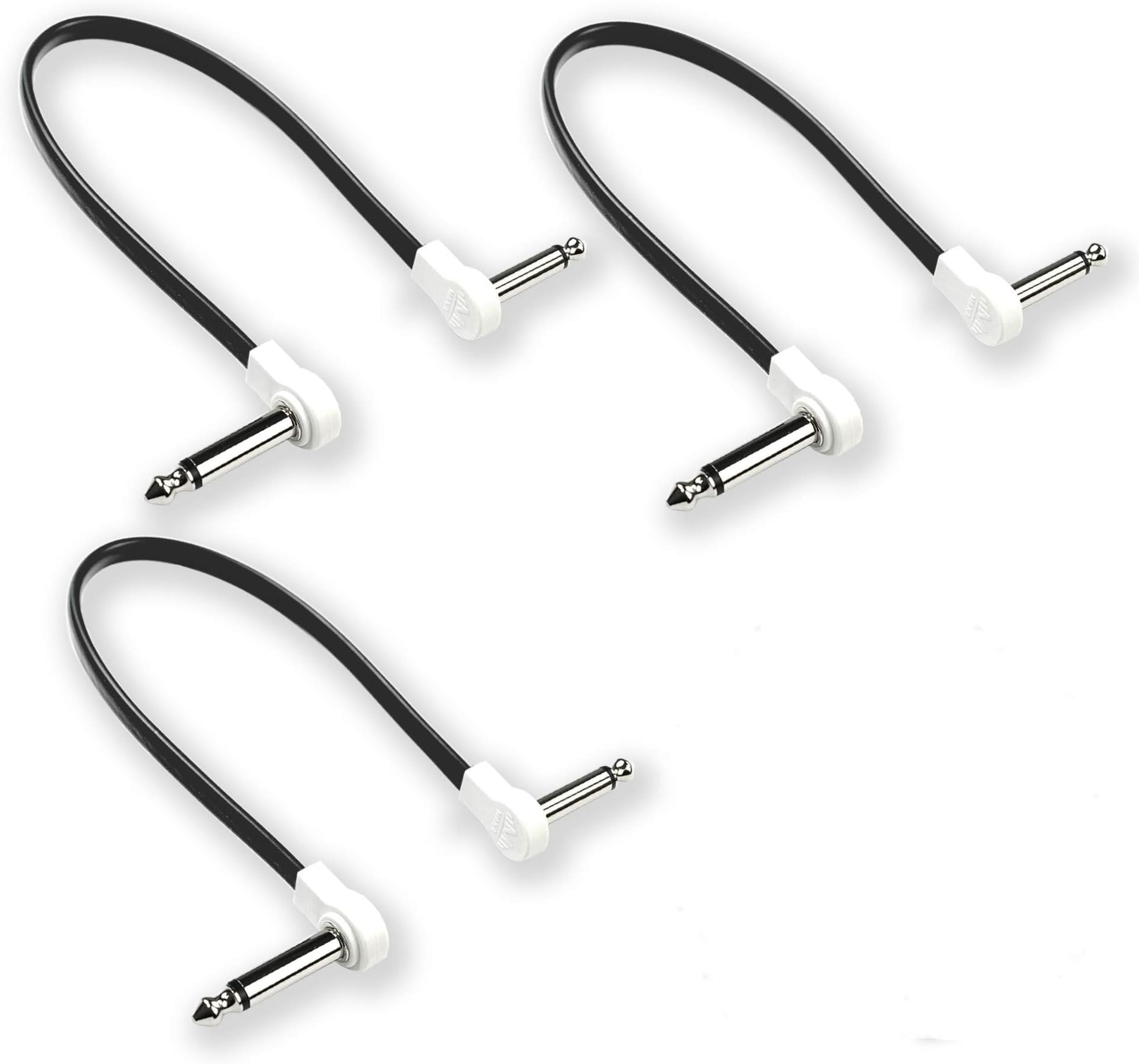 Amazon.com: M MAKA Flat Low Profile Guitar Patch Cable 12 inch 1 Foot ...