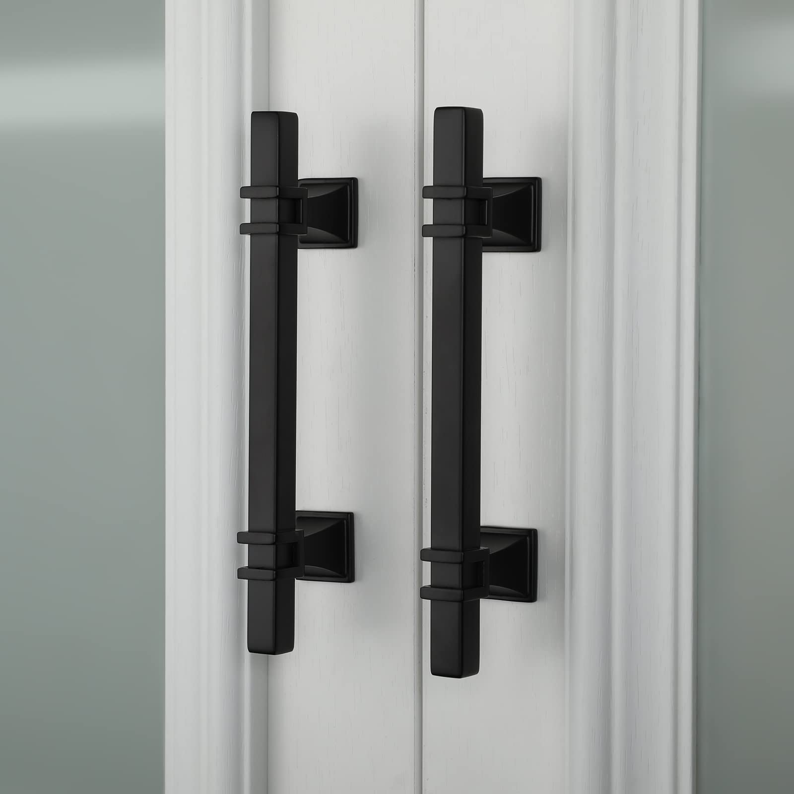 Snapklik.com : Homdiy 10 Pack Black Cainet Pulls Kitchen Cabinet ...
