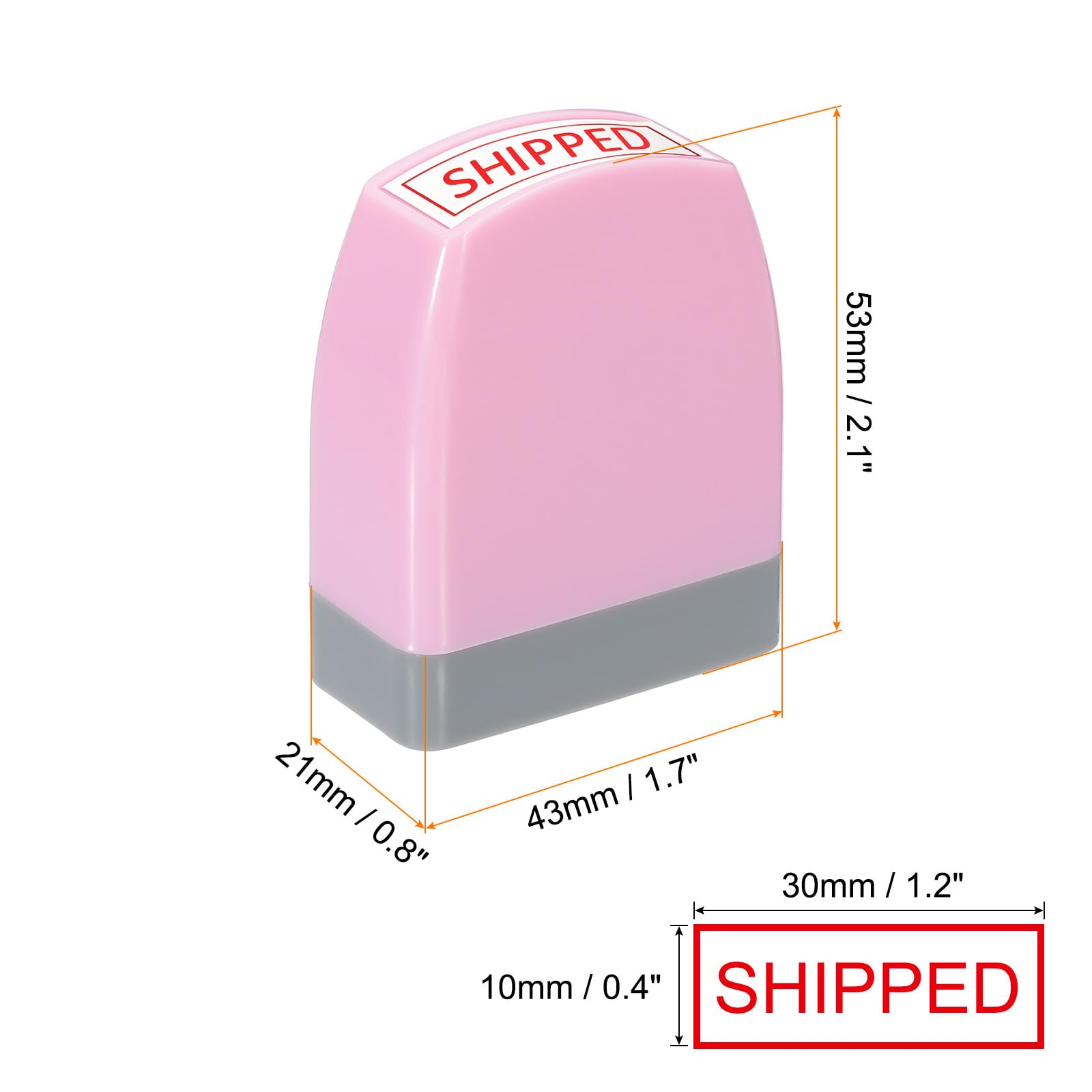 PATIKIL Ship Notice Stamp Self Inking, Red Ink Office Stamps Pre Inked ...