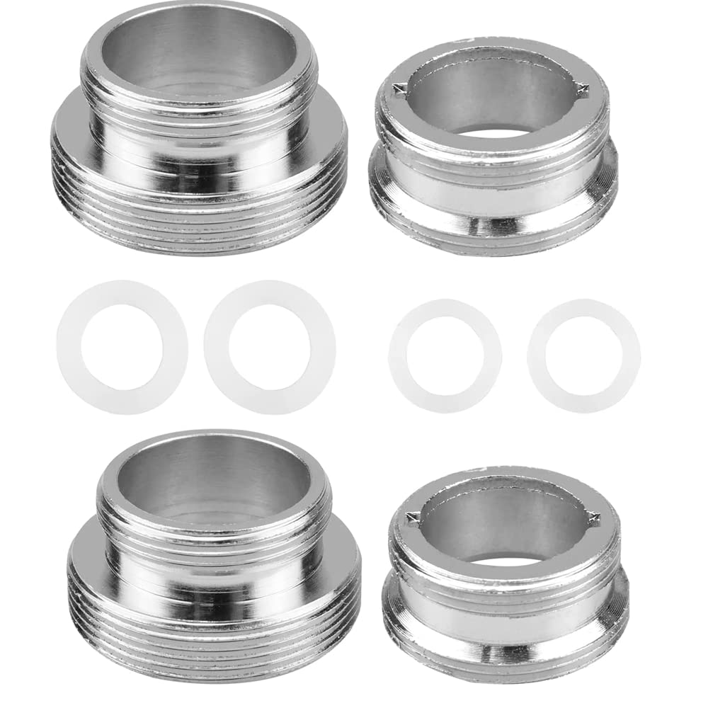 Zhouocea 4 Pcs Faucet Adaptor, 22mm to 24mm and 22mm to 28mm Sink ...