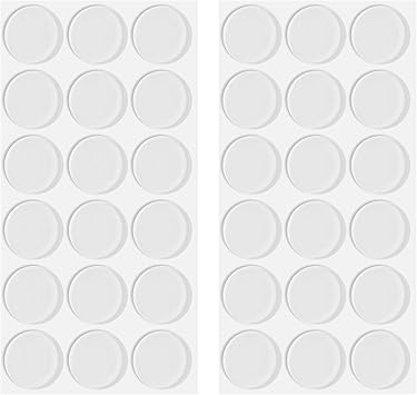 Amazon.com : 36 Glass Table Top Anti Slip Pads 20mmx 2mm Clear Bumpers ...