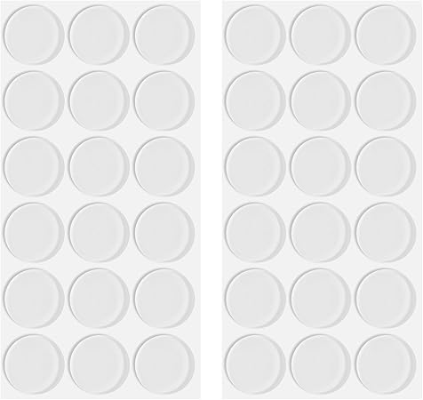 Amazon.com : 36 Glass Table Top Anti Slip Pads 20mmx 2mm Clear Bumpers ...