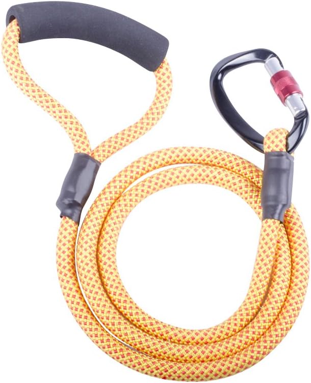 Amazon.com : Climbing Rope Dog Leash with Carabiner Attachment and ...