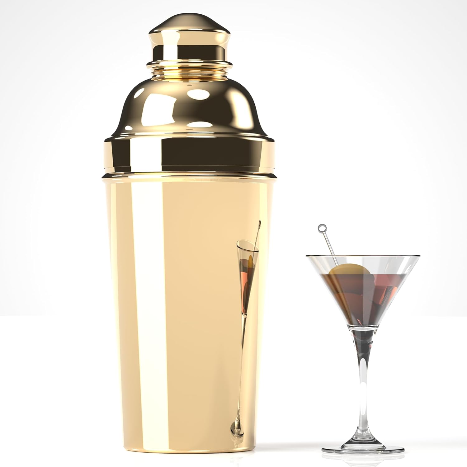 Amazon.com: 60oz Cocktail Shaker, 304 Stainless Steel Large Shaker ...