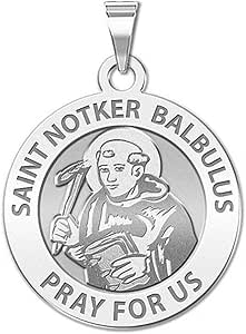 Amazon.com: PicturesOnGold.com Saint Notker Balbulus Religious Medal ...