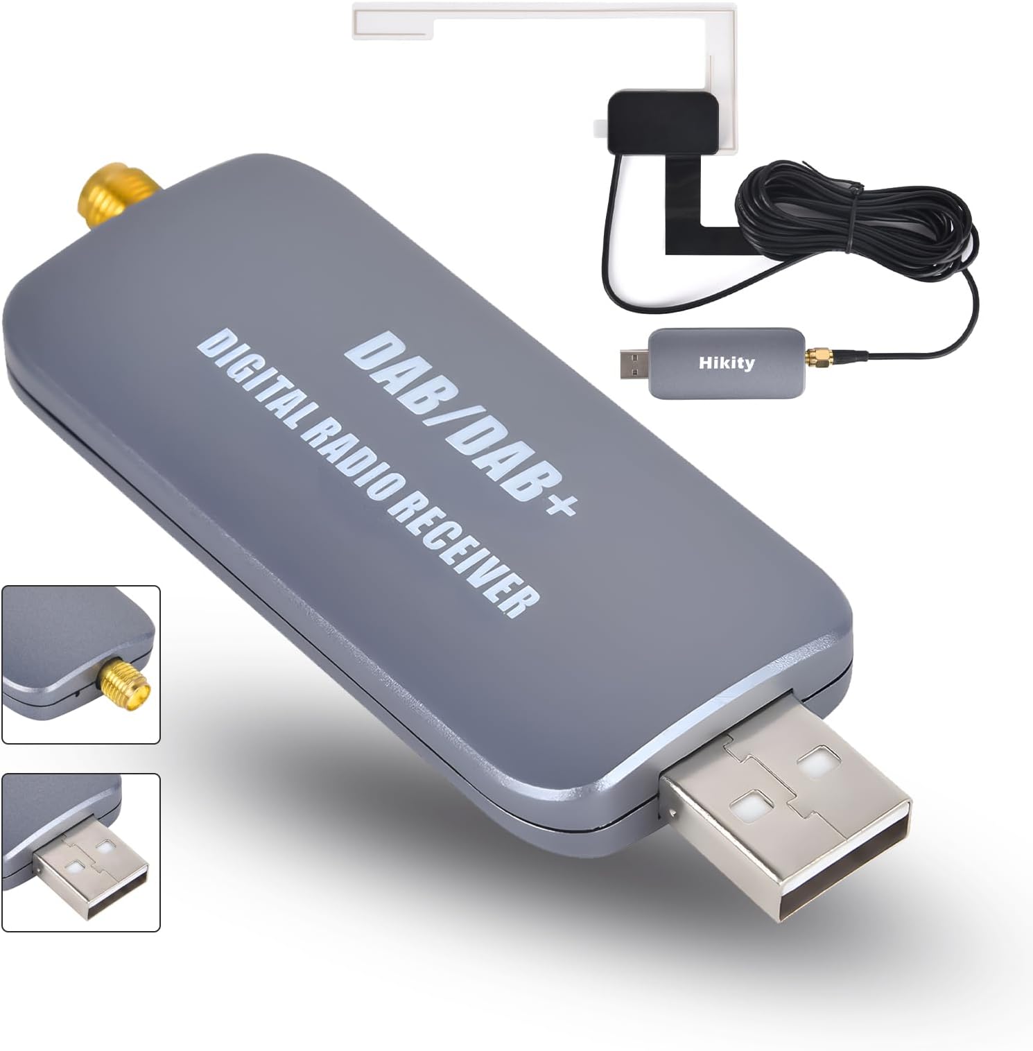 Podofo DAB/DAB+ Digitaler Radioempfängeradapter DAB+ Radio Tuner ...