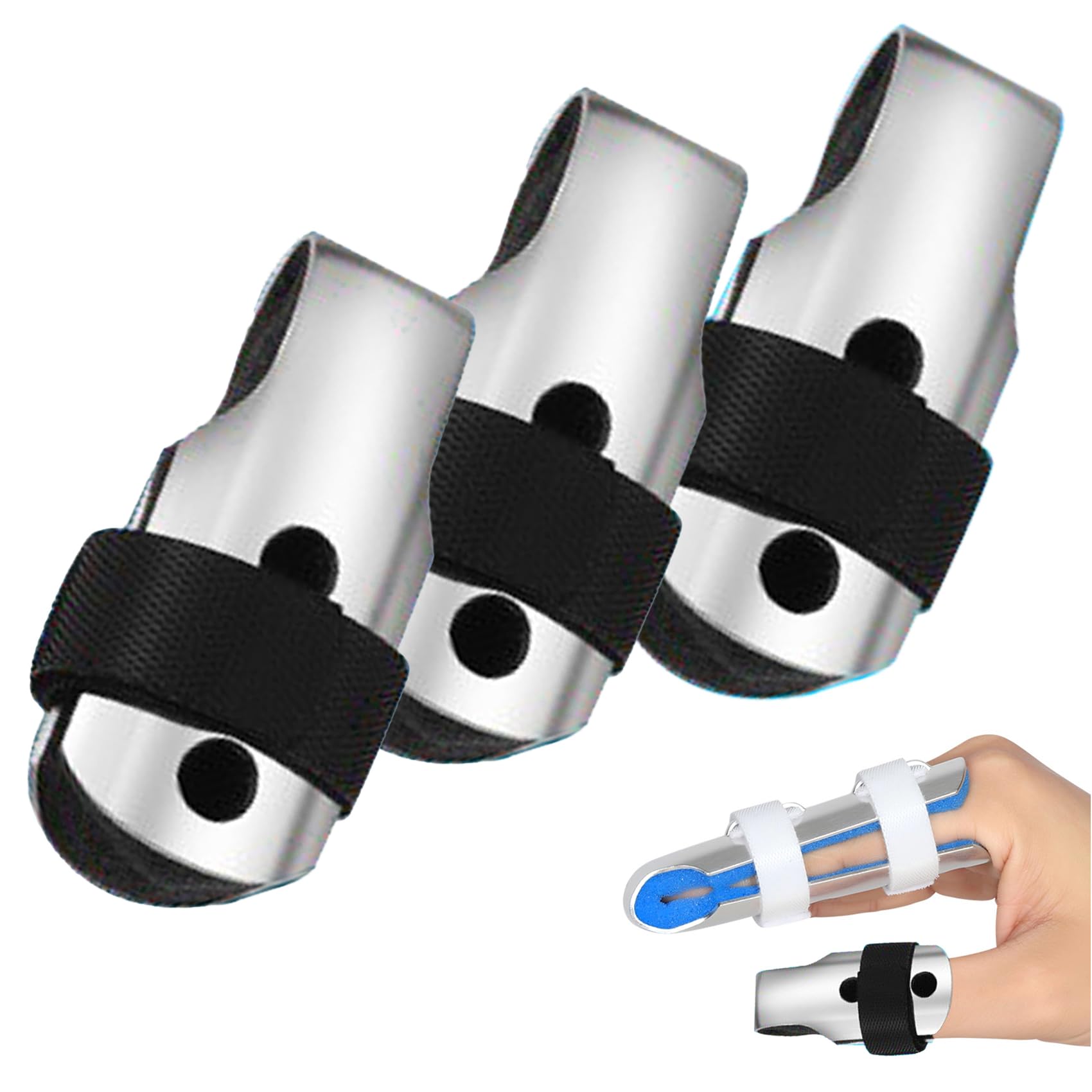Amazon.com: BEHONA Finger Splint, 3 Pcs Aluminium Alloy Finger Support ...