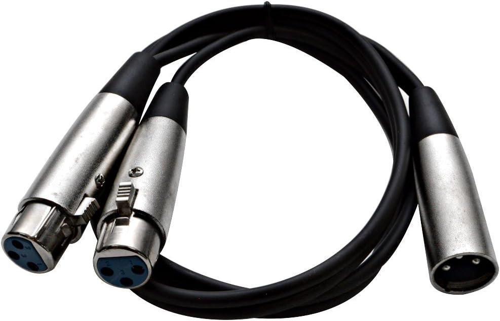 Amazon.com: Kirlin Cable Y-303-01 - 1 Foot - XLR Female to Dual XLR ...
