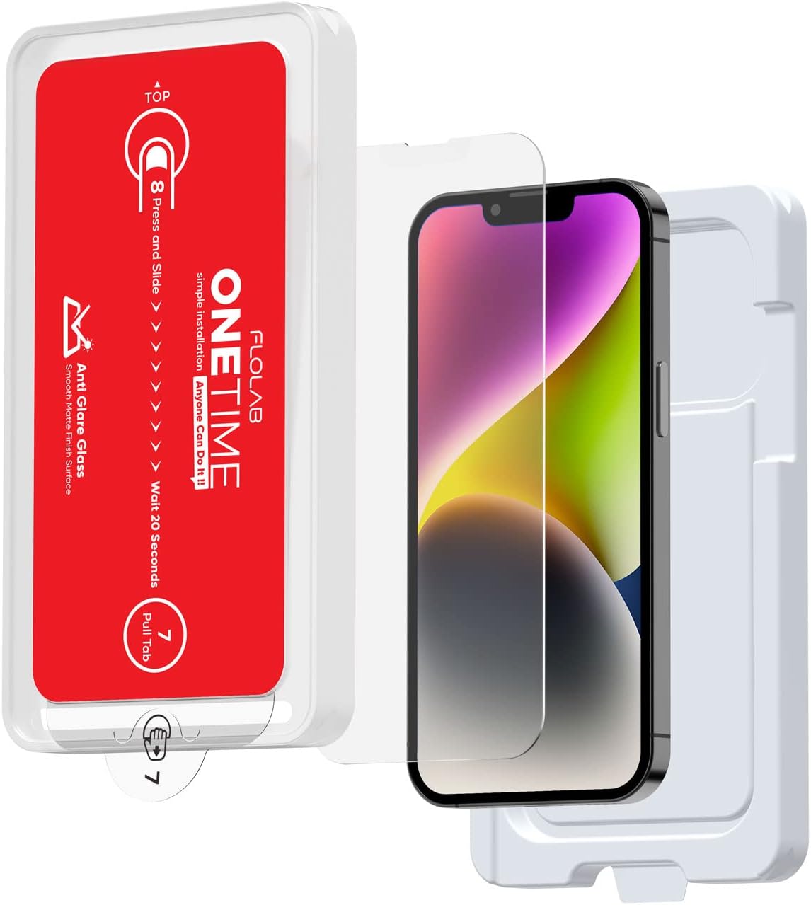 Amazon.com: FLOLAB NanoArmour ONETIME PRO for iPhone 15 Screen ...
