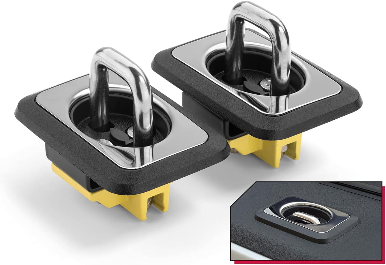 Amazon.com: Bull Ring Retractable Truck Bed Tie Down Anchors, 98-12 ...