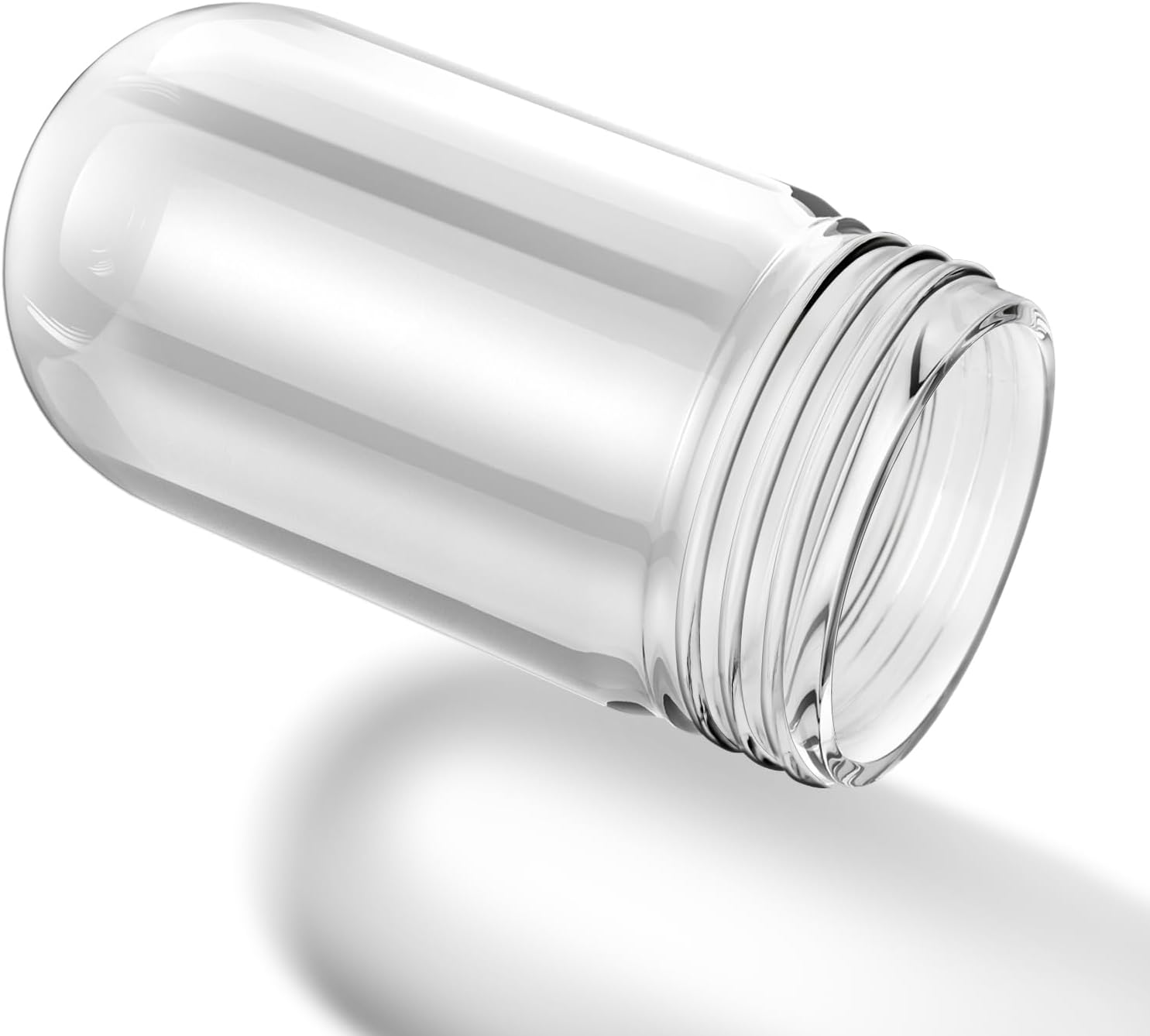 LIFEHIM Glass Globe Bulb Cover Heavy Duty, Tempered Threaded Glass ...