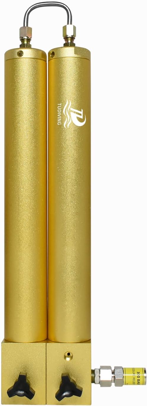 TUDIVING-PCP Air Compressor Oil Water Separator,4500Psi Air Filter,Two ...