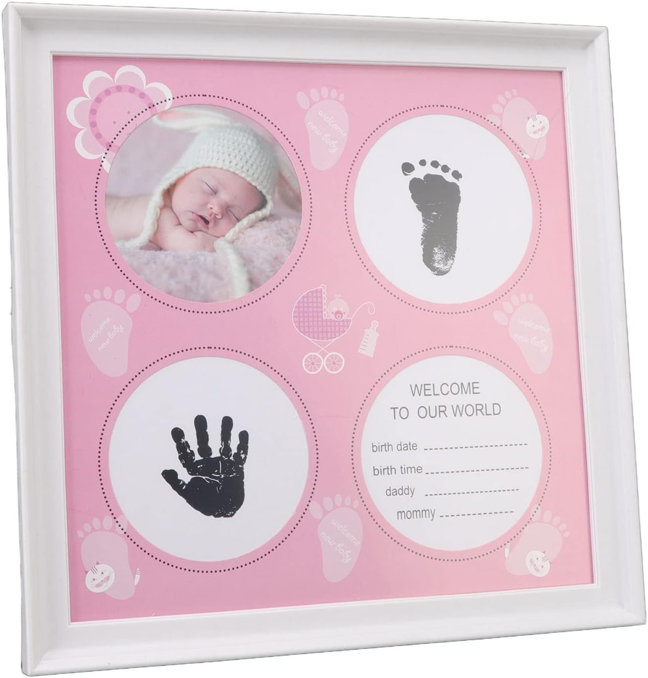 Amazon.com: Atyhao Baby Print Frame Kit, Easy To Document Plastic ...