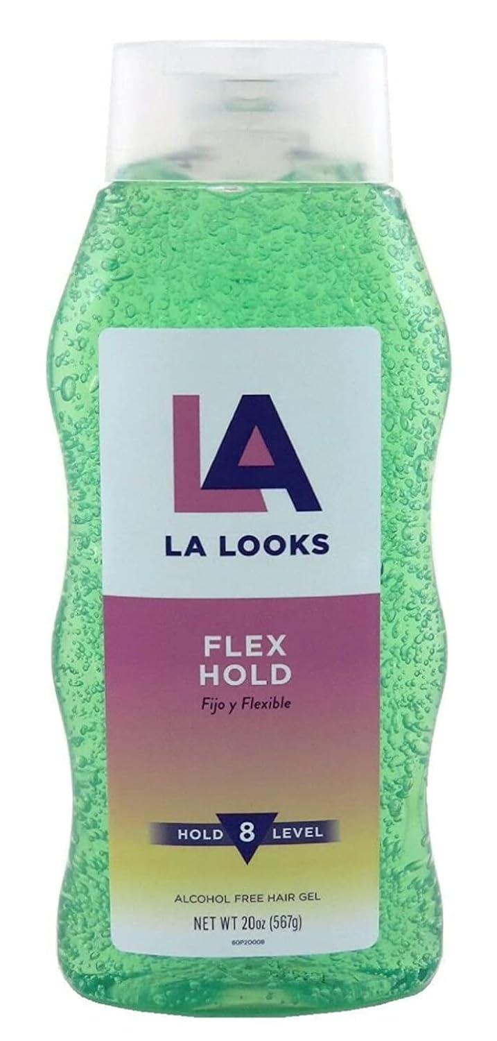 Amazon.com : La Looks Gel #8 Flex-Hold 20 Ounce (Green) (2 Pack), 40 ...