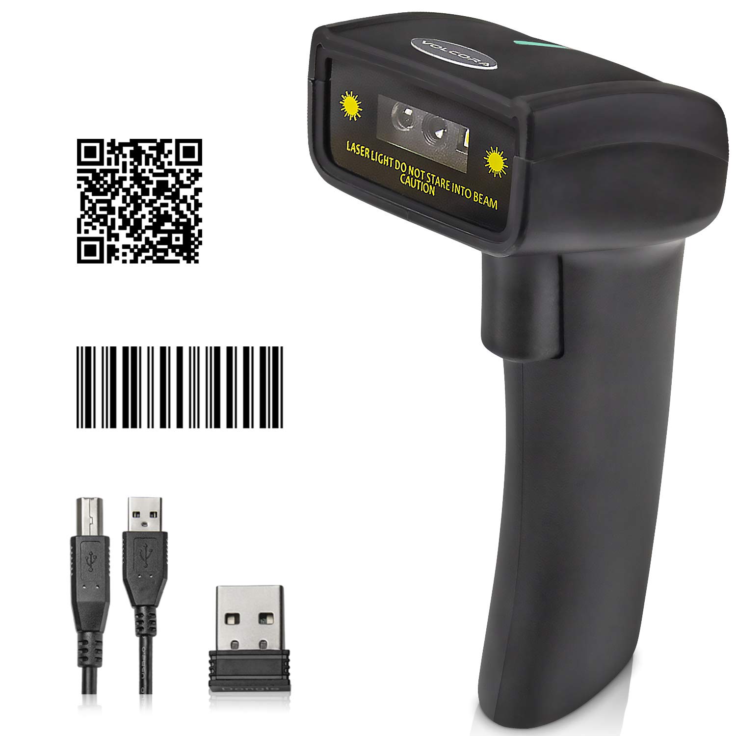Buy 1D 2D Wireless Barcode Scanner Handheld CCD Bar Code Label UPC QR