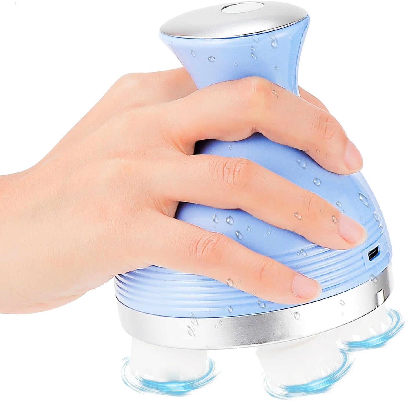 Amazon.com: VIVIYA Electric Scalp Massager, Portable Rechargeable Head ...