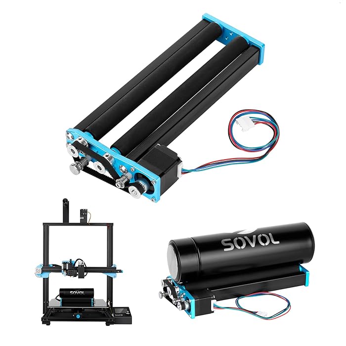 Buy Sovol Aluminum Y-axis Rotary Roller, Laser Engraving Cutting ...