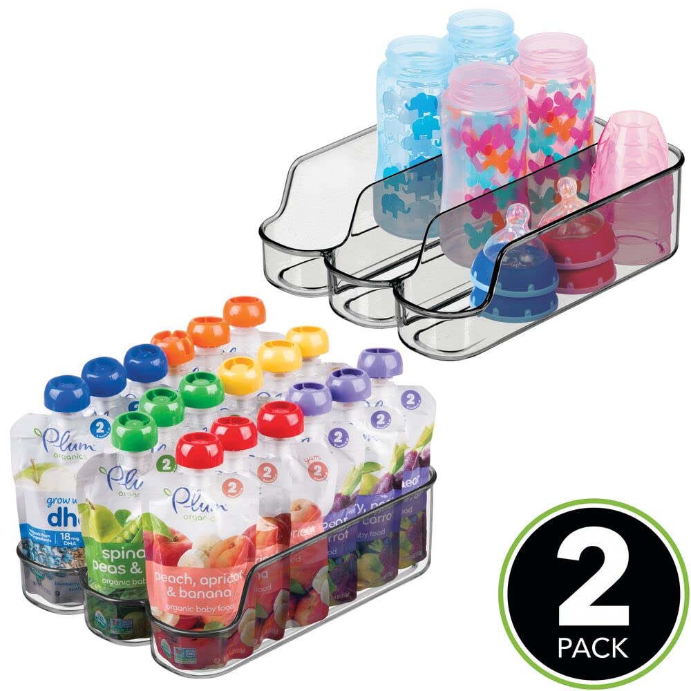 Snapklik.com : mDesign Small Plastic Kitchen Storage Organizer Divided ...