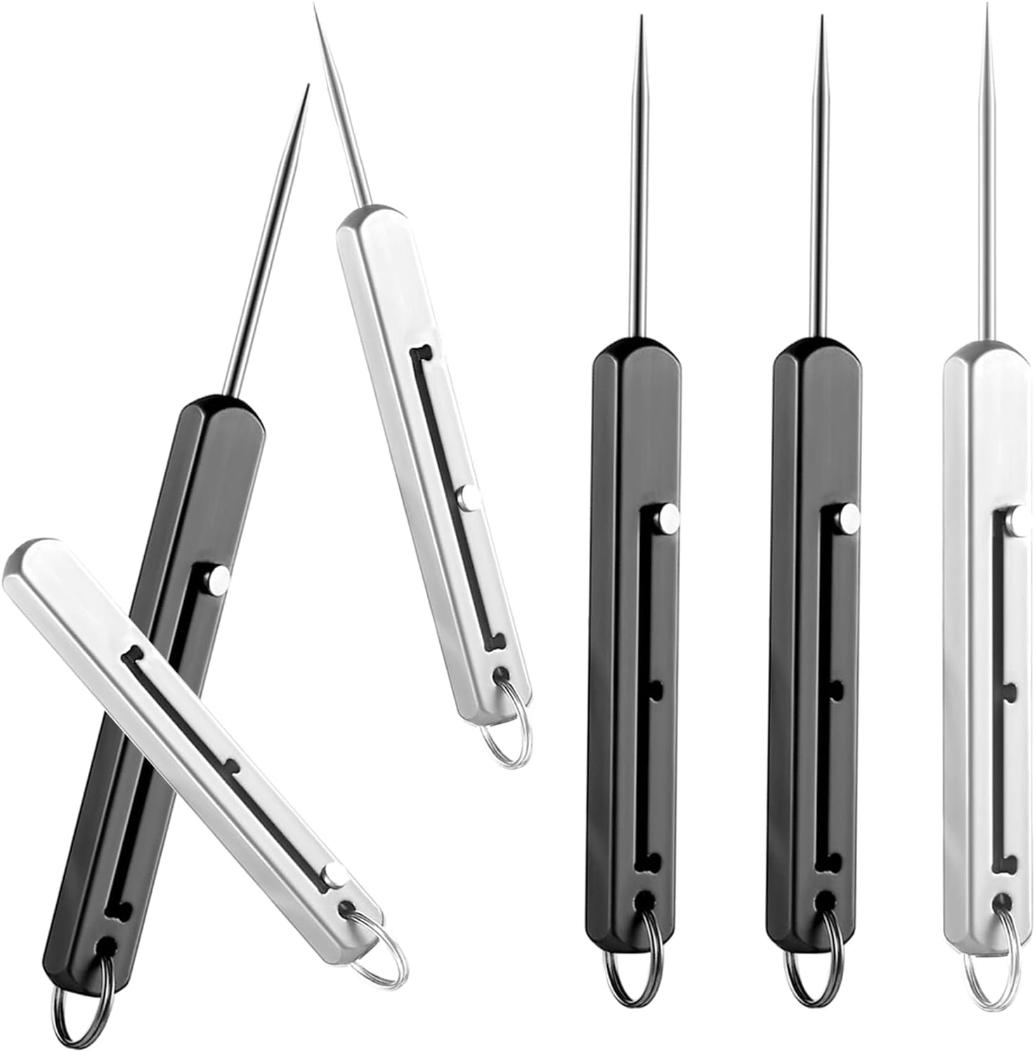 Amazon.com: weikui 6 Pieces Portable Titanium Toothpicks Pocket ...