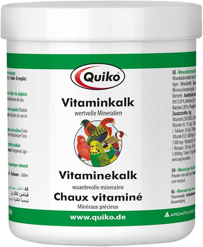 Quiko Vitaminkalk 500g - Mineralien für Ziervögel : Amazon.de: Haustier