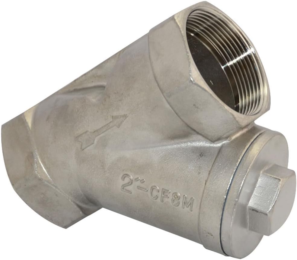 2" WYE Strainer Mesh Filter Valve 800 WOG Stainless Steel SS316 CF8M ...
