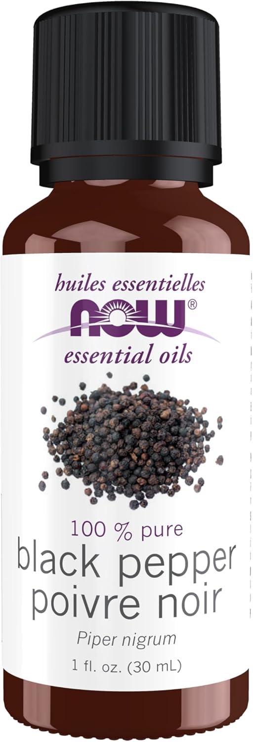 Amazon.com: NOW Essential Oils, Black Pepper Oil, Spicy Aromatherapy ...