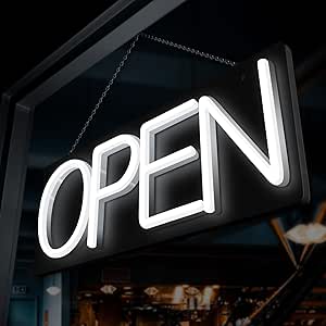 Amazon.com: Led Open Sign for Business, Ultra Neon Open Sign 12V/2A ...