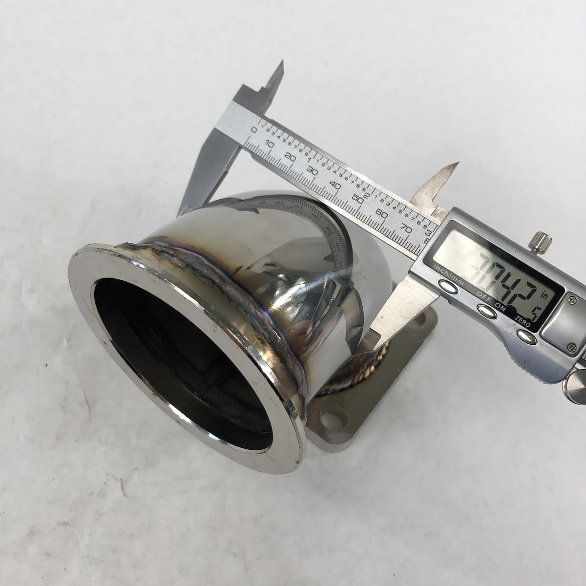 Universal Turbo Exhaust Adapter 90 Degree T4 4-Bolt To 3 Inch V-Band ...