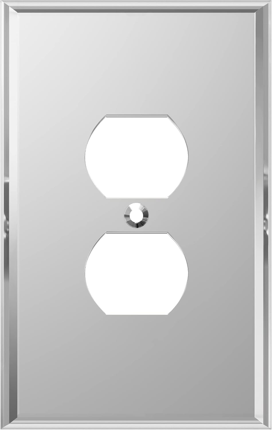 LIDER Reflective Acrylic Duplex Wall Plate, Mirrored Outlet Cover ...