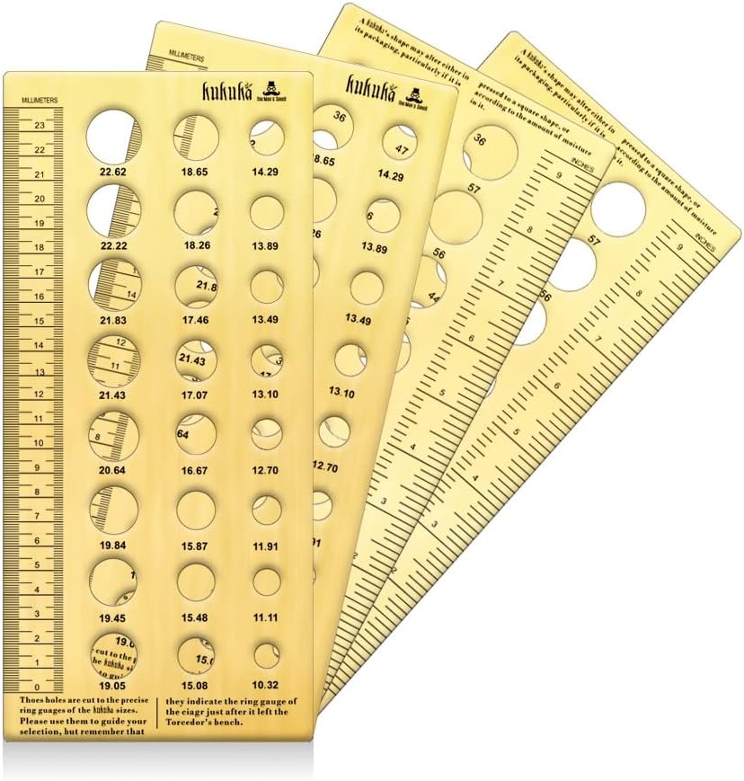 Amazon.com: 4 Packs Cigar Measurement Size Tool Plactic 6.6 * 11 Inch ...