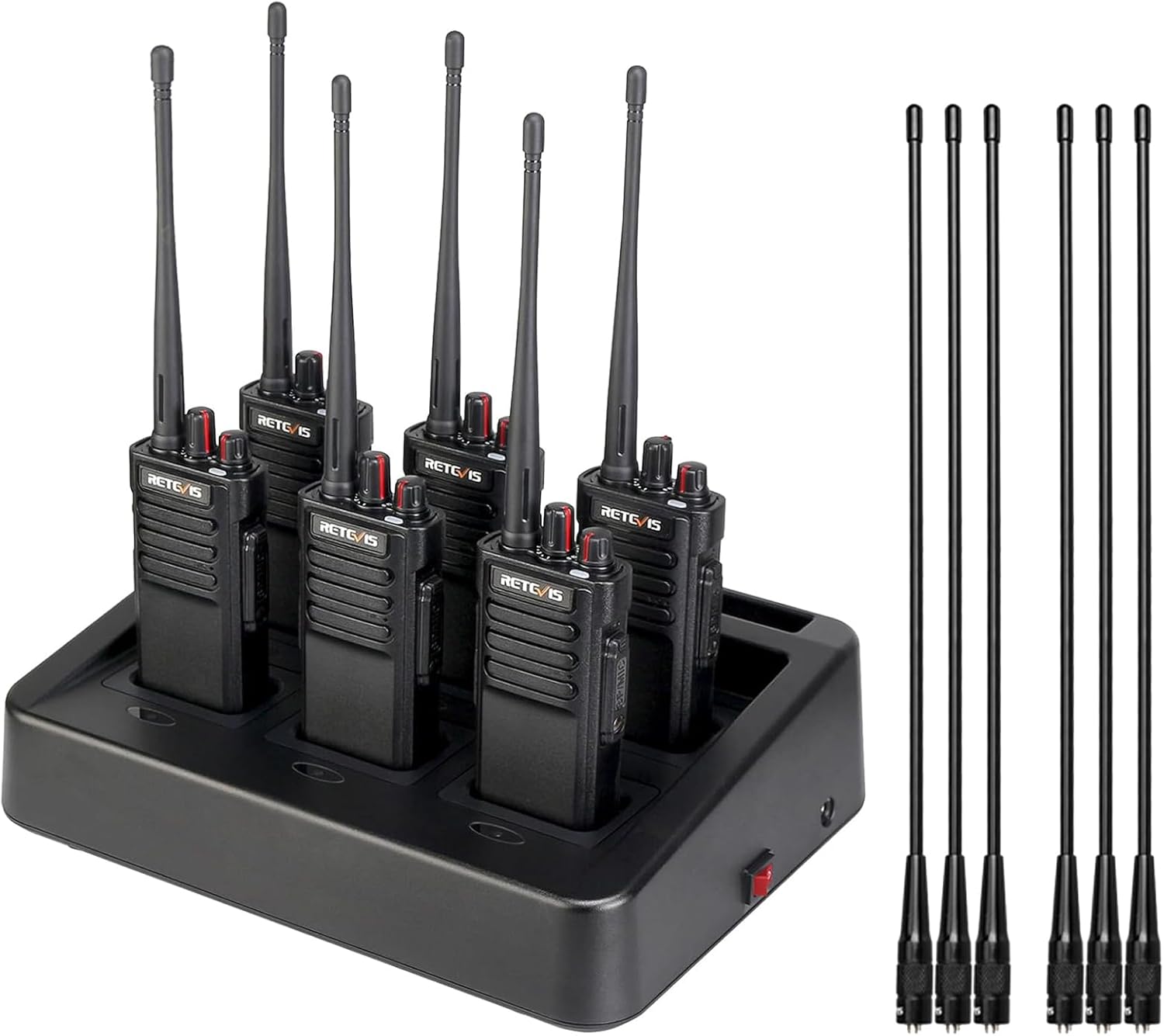 Amazon.com: Retevis RT29 Two Way Radios(6Pack) Bundle With Antenna ...