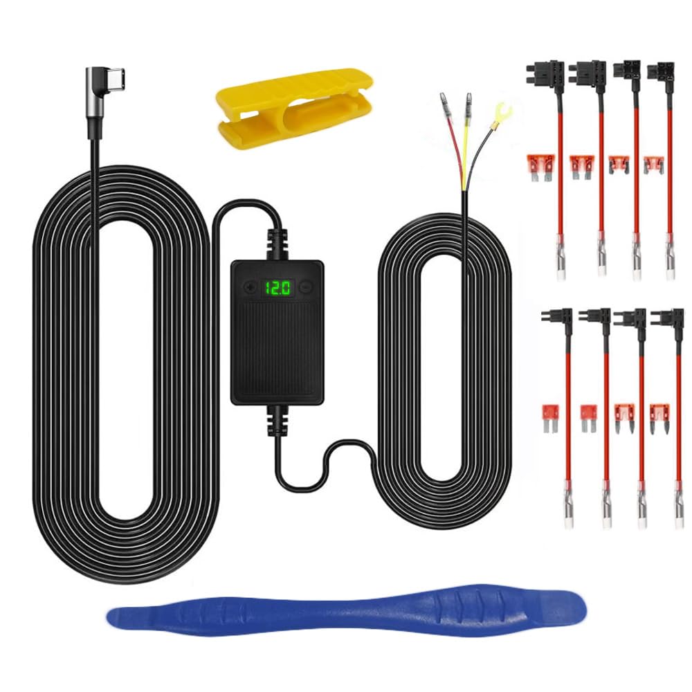 Snapklik.com : Dash Cam Hardwire Kit, Type C USB Hard Wire Kit 12V-24V ...