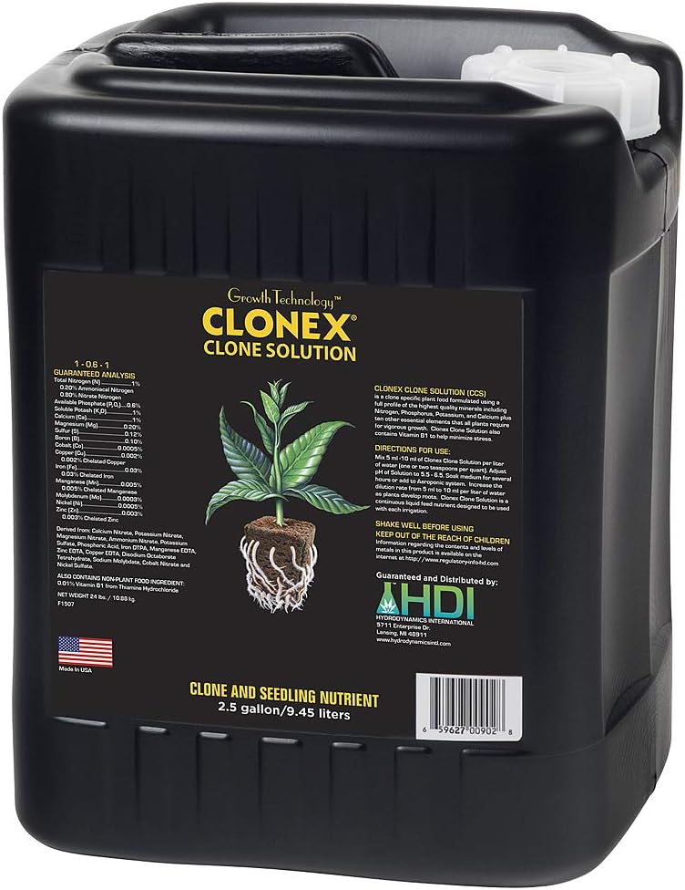 Amazon.com : Clonex Clone Solution, 2.5 Gals. : Patio, Lawn & Garden