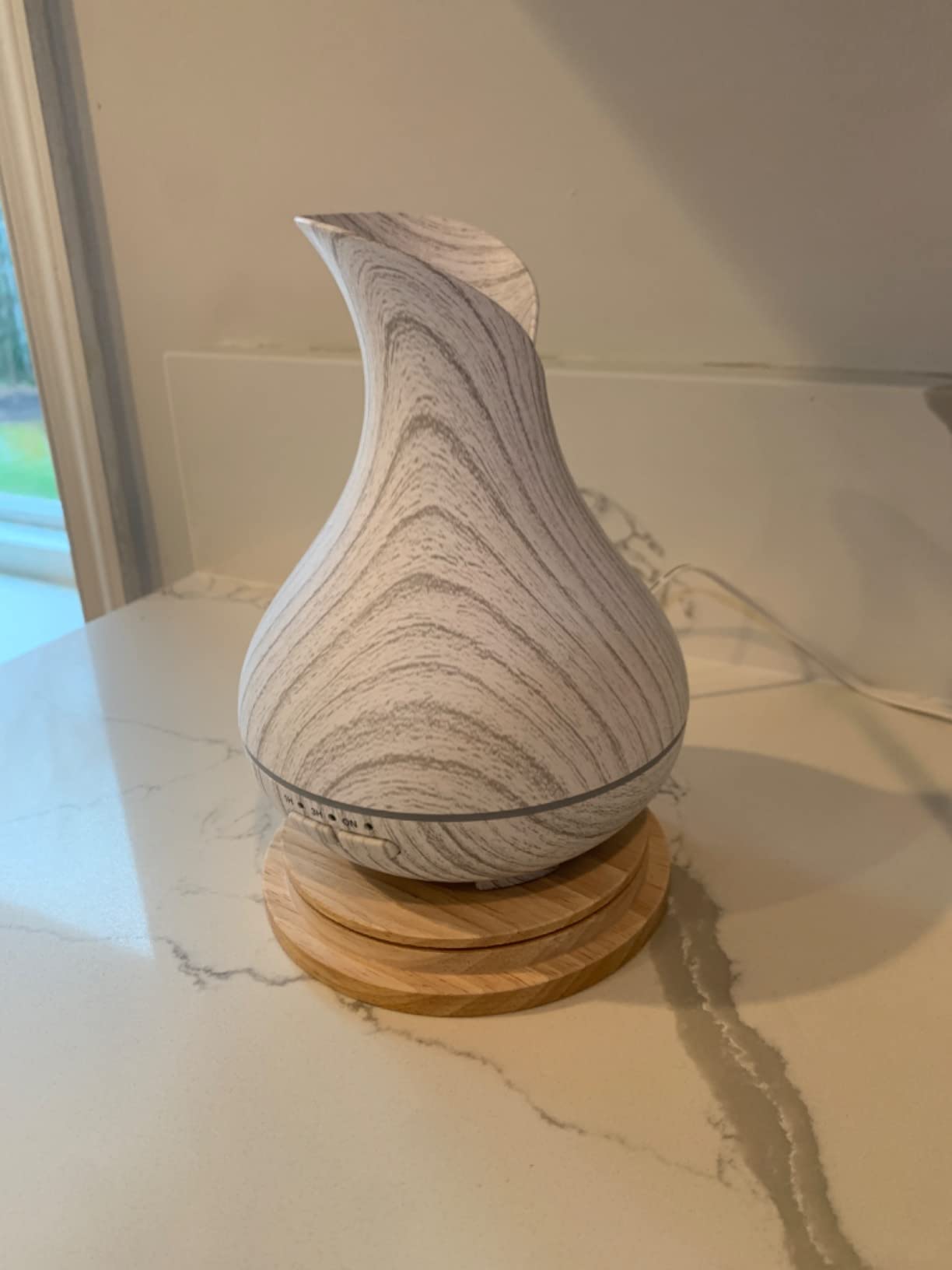 Amazon.com : OliveTech Mini Essential Oil Diffuser, 150ml Wood Grain ...