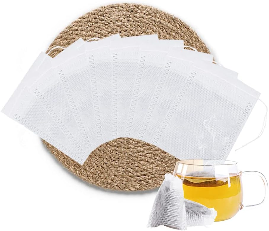 LICQIC Empty Tea Bags, Disposable Tea Filter Bags, Spice Bags for ...