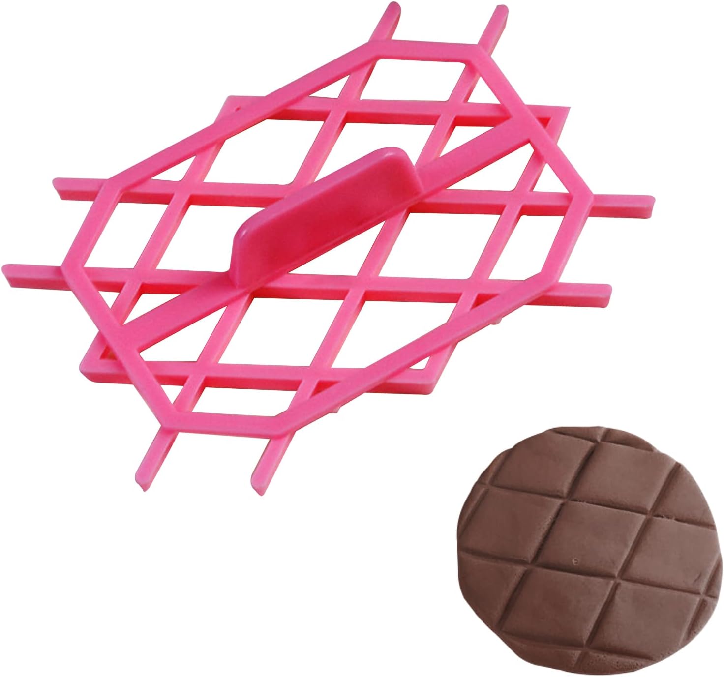 Amazon.com: Cake Fondant Impression Mat Mold Diamond Quilted Grid ...