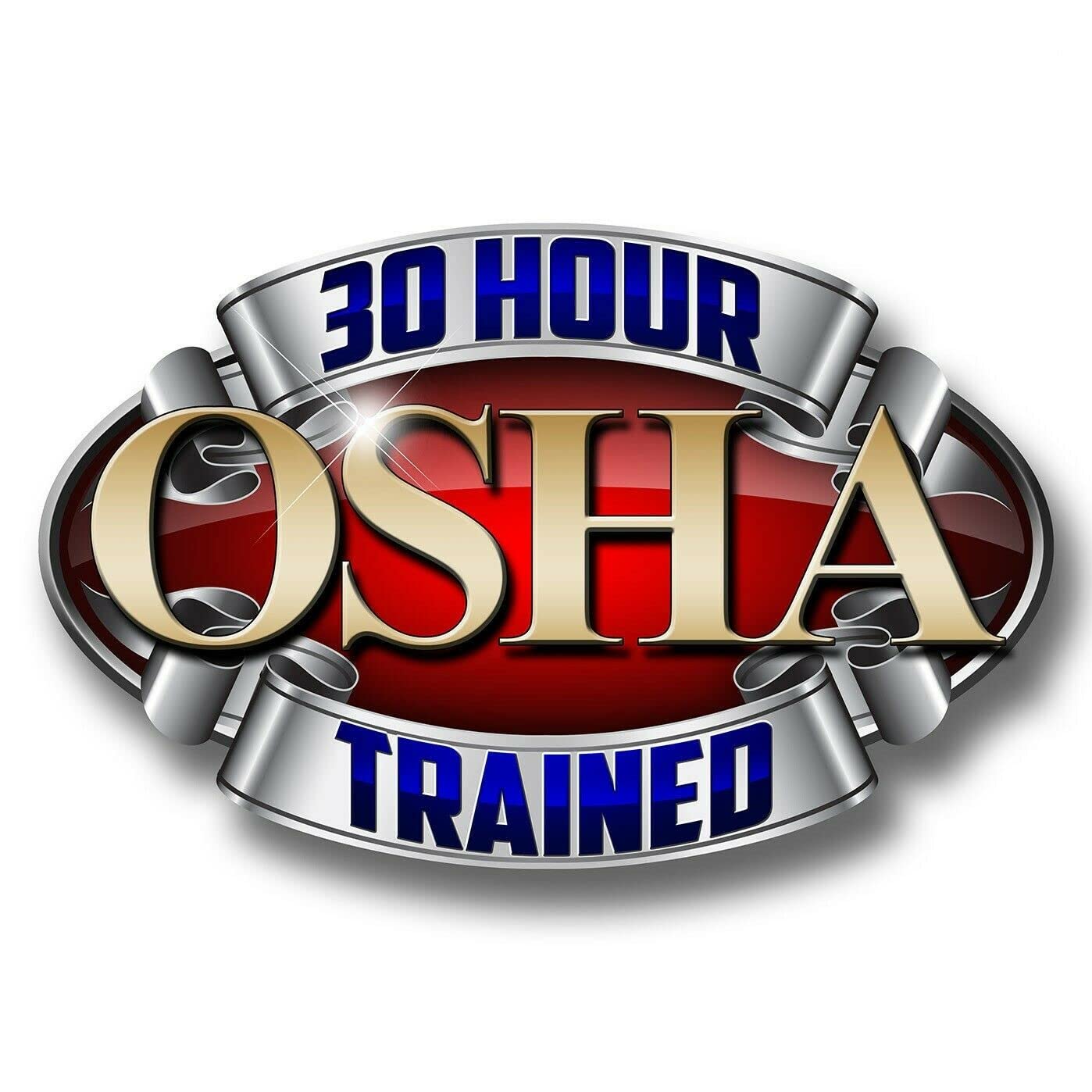 Amazon.com - Vinyl Sticker Die Cut 30 Hour OSHA Trained Decal for Car ...