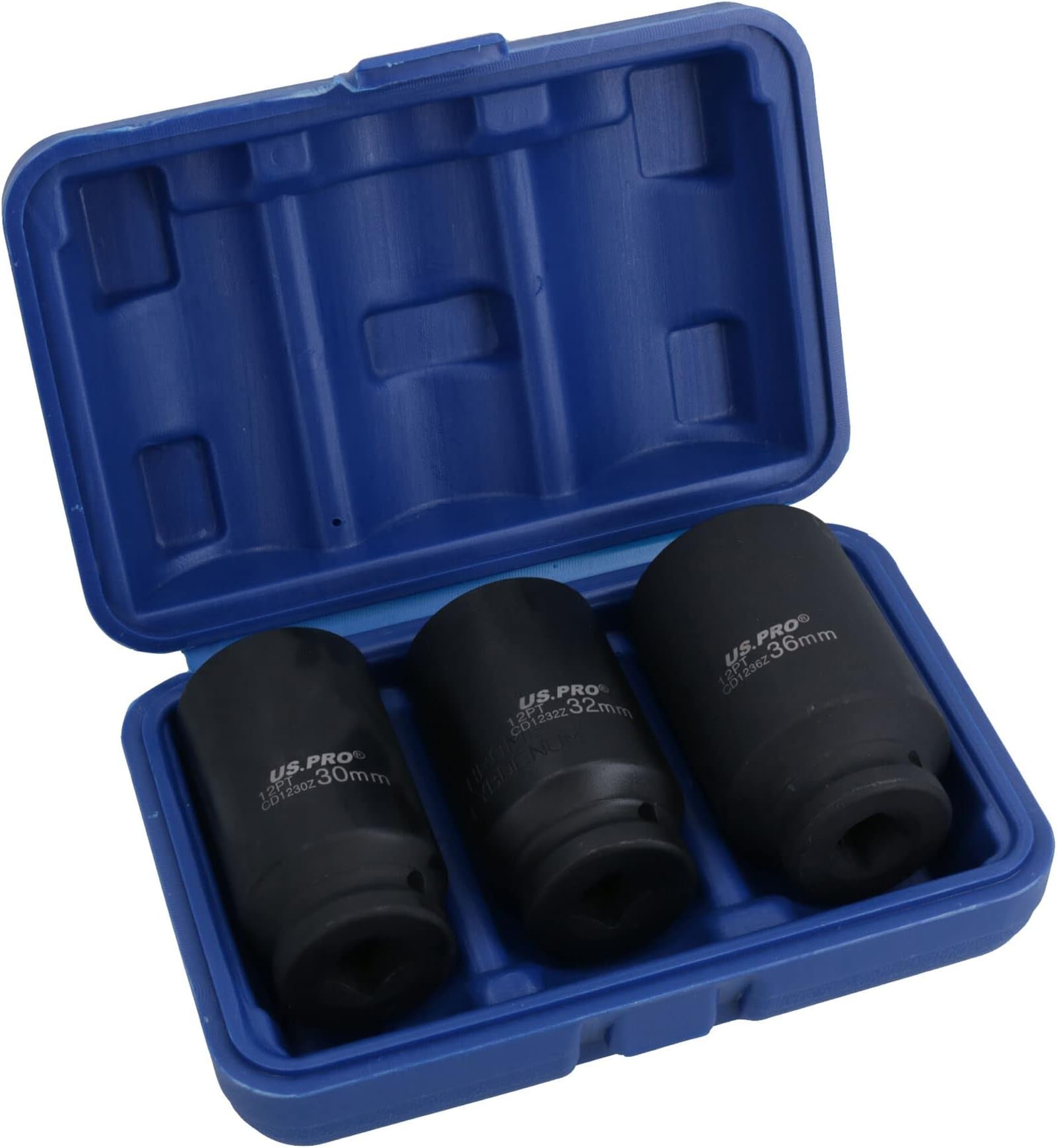 9 AXLE NUT HUB Impact 1/2" Drive Socket 29 30 31 32 33 34 35 36 38MM ...