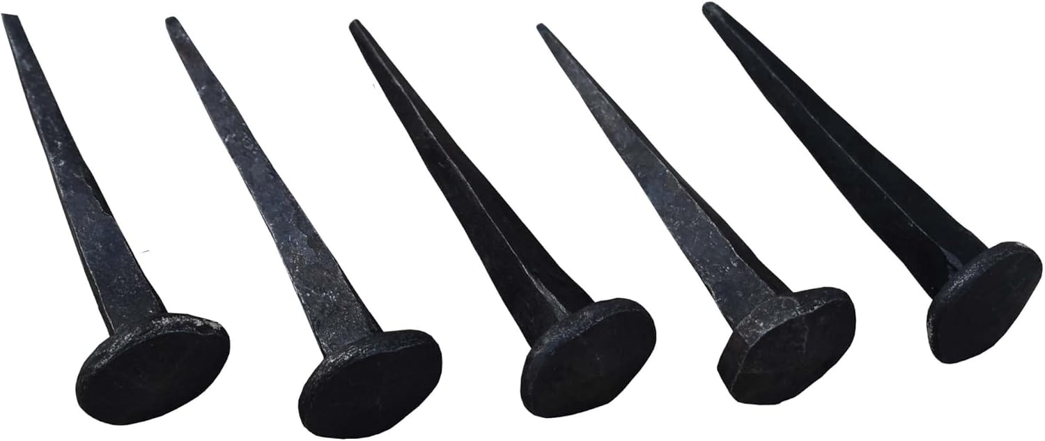 Viking Traders Hand Forged Iron Nail/Clavos, Natural Black Iron Finish ...