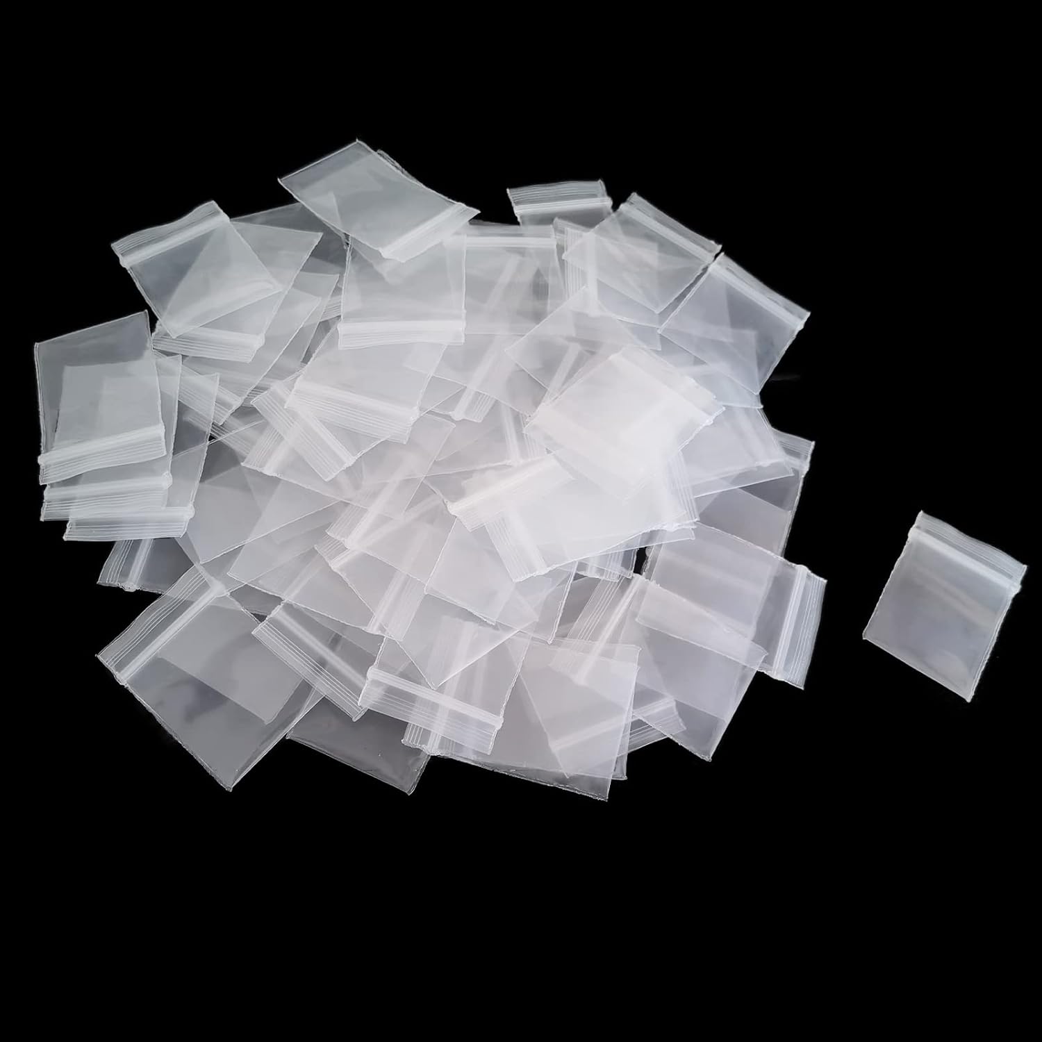 Amazon.com: 1"x1" Small Plastic Bags, Clear Baggies, Thick Reclosable ...