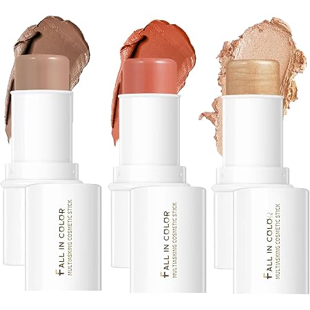Amazon.com : KIMUSE Multi Stick Trio Face Makeup, Cream Blush Stick for ...