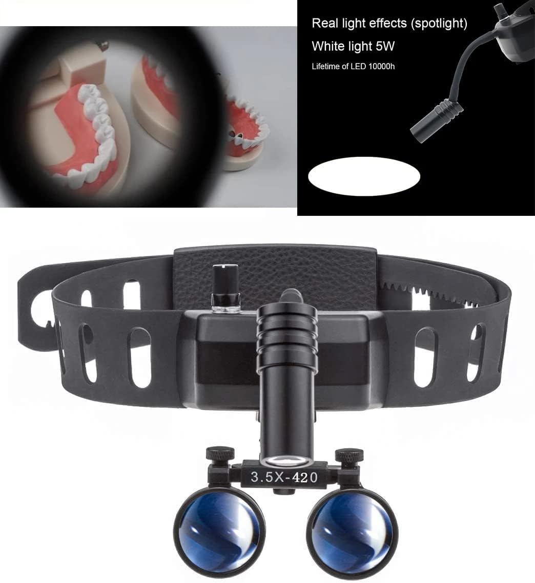 Loupe Binocular Magnifier Operation with Spotlight Head Light 35X ...