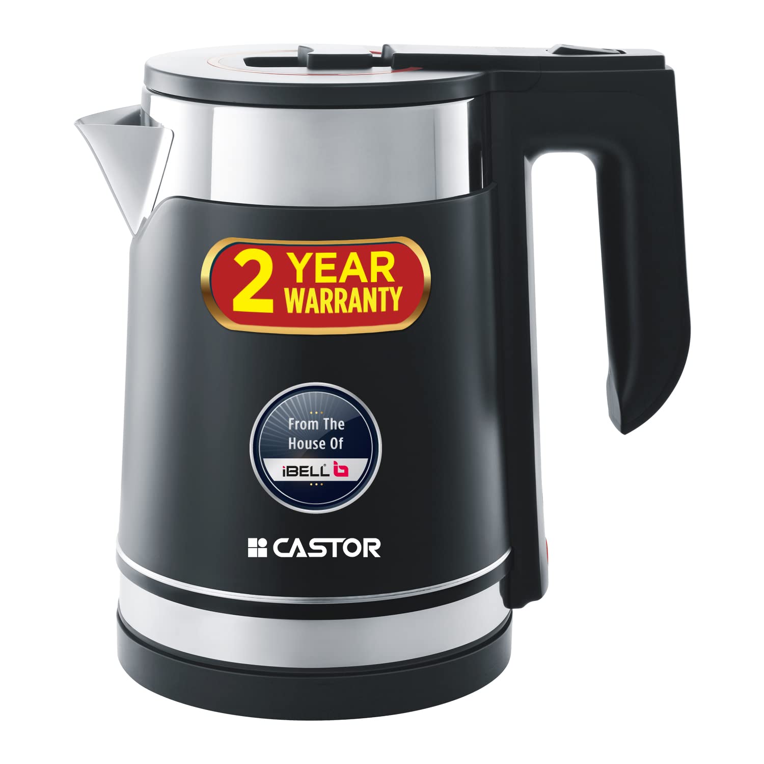 iBELL Castor Electric Kettle 1.7 Litre, 1500W Stainless Steel Body ...