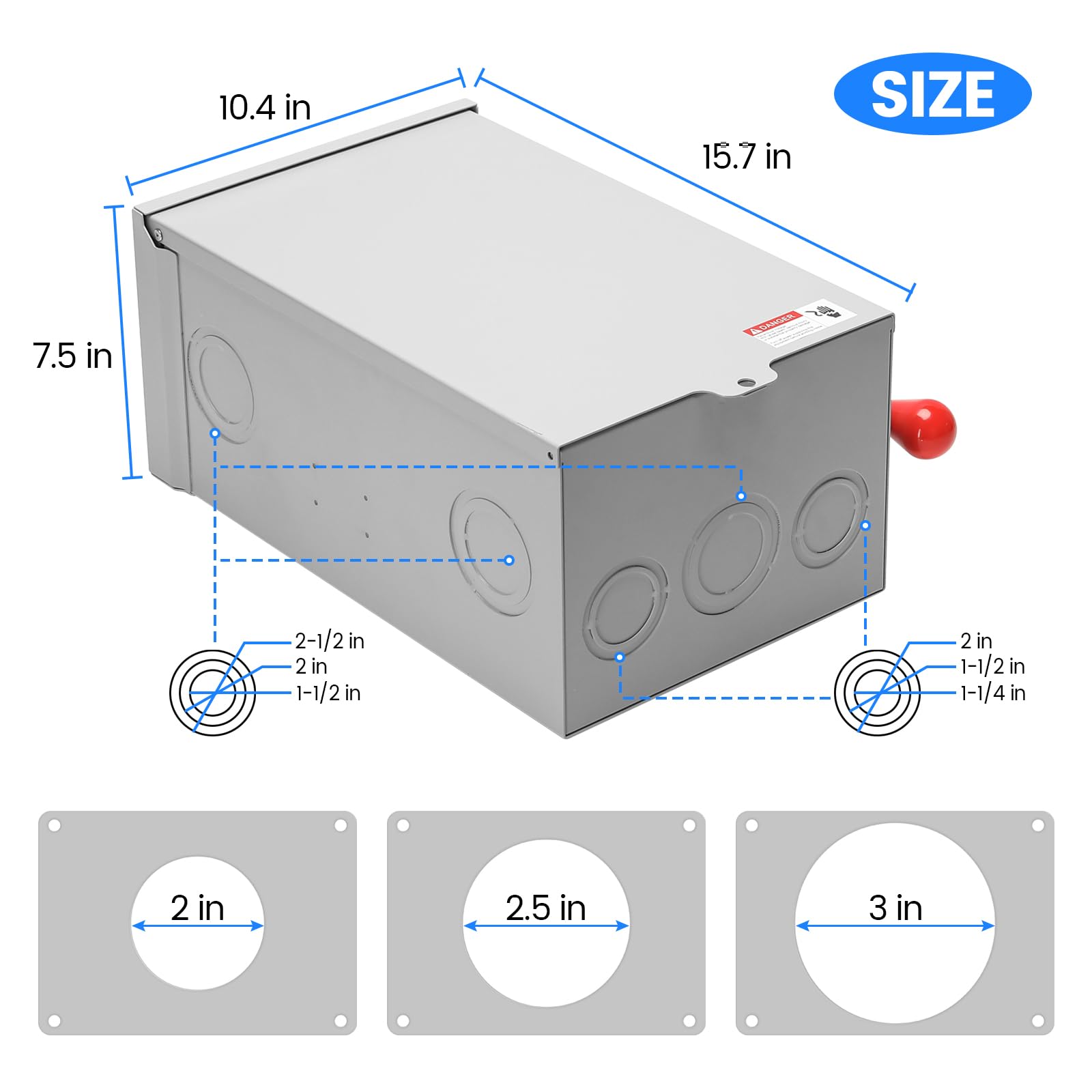 Snapklik.com : Heavy Duty Safety Switches, 240 Volt AC 4 Wire 2 Pole ...