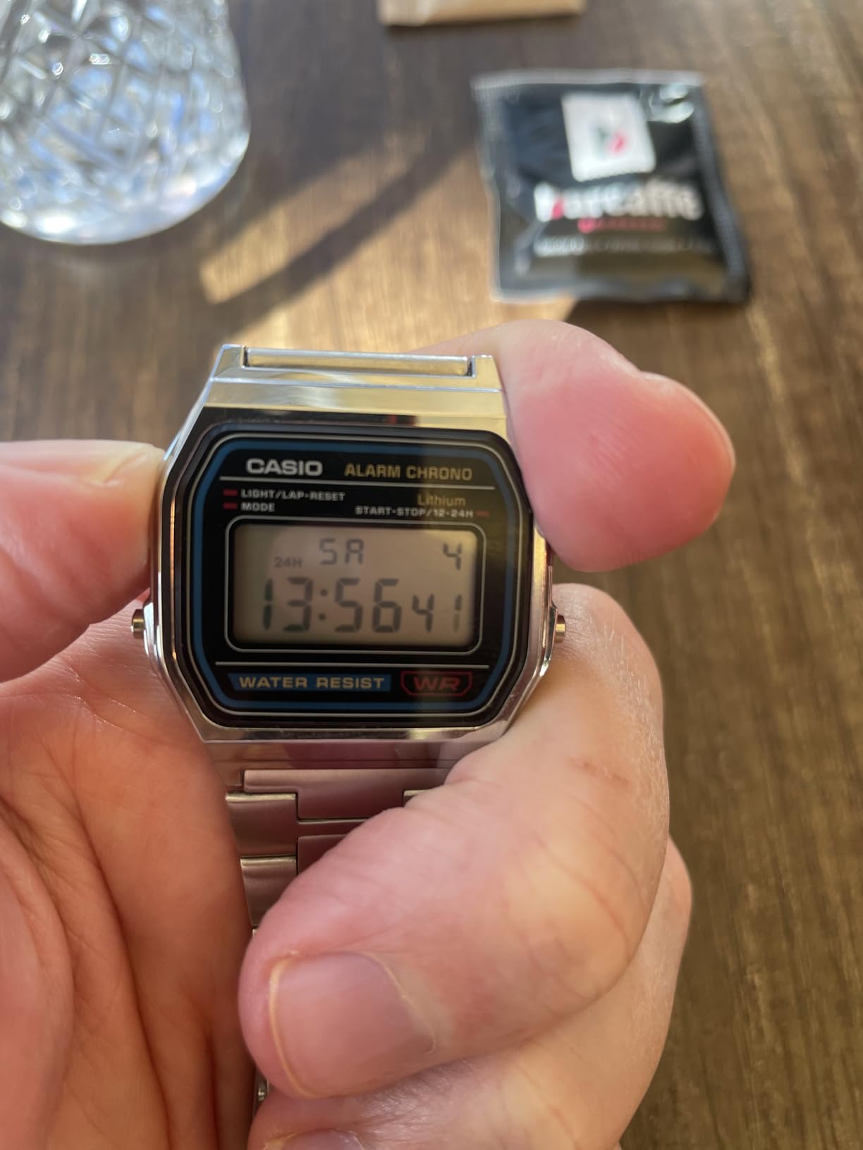 Casio A158WA-1 Classic Retro Vintage Stainless Steel Watch : Amazon.com ...