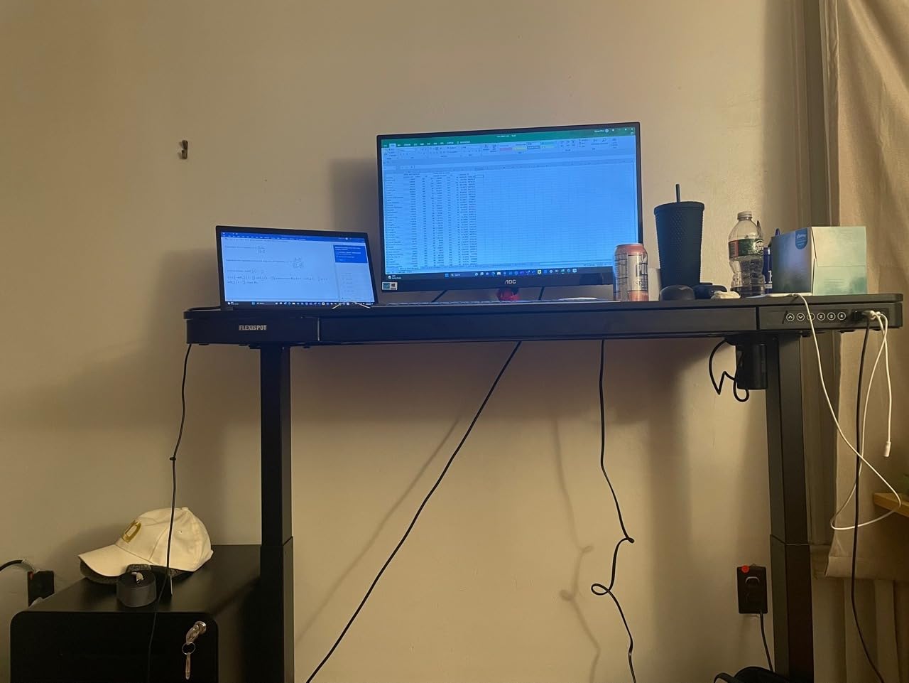 $21/mo - Finance FLEXISPOT EG8 Glass Electric Standing Desk with White ...
